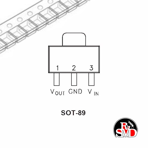 IC 78L05 SOT89 SMD - ریز قطعه